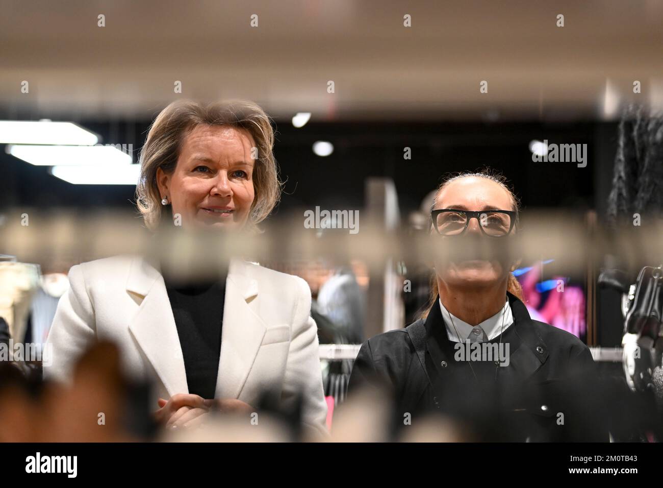 Queen Mathilde of Belgium pictured during a royal meeting with Belgian ...