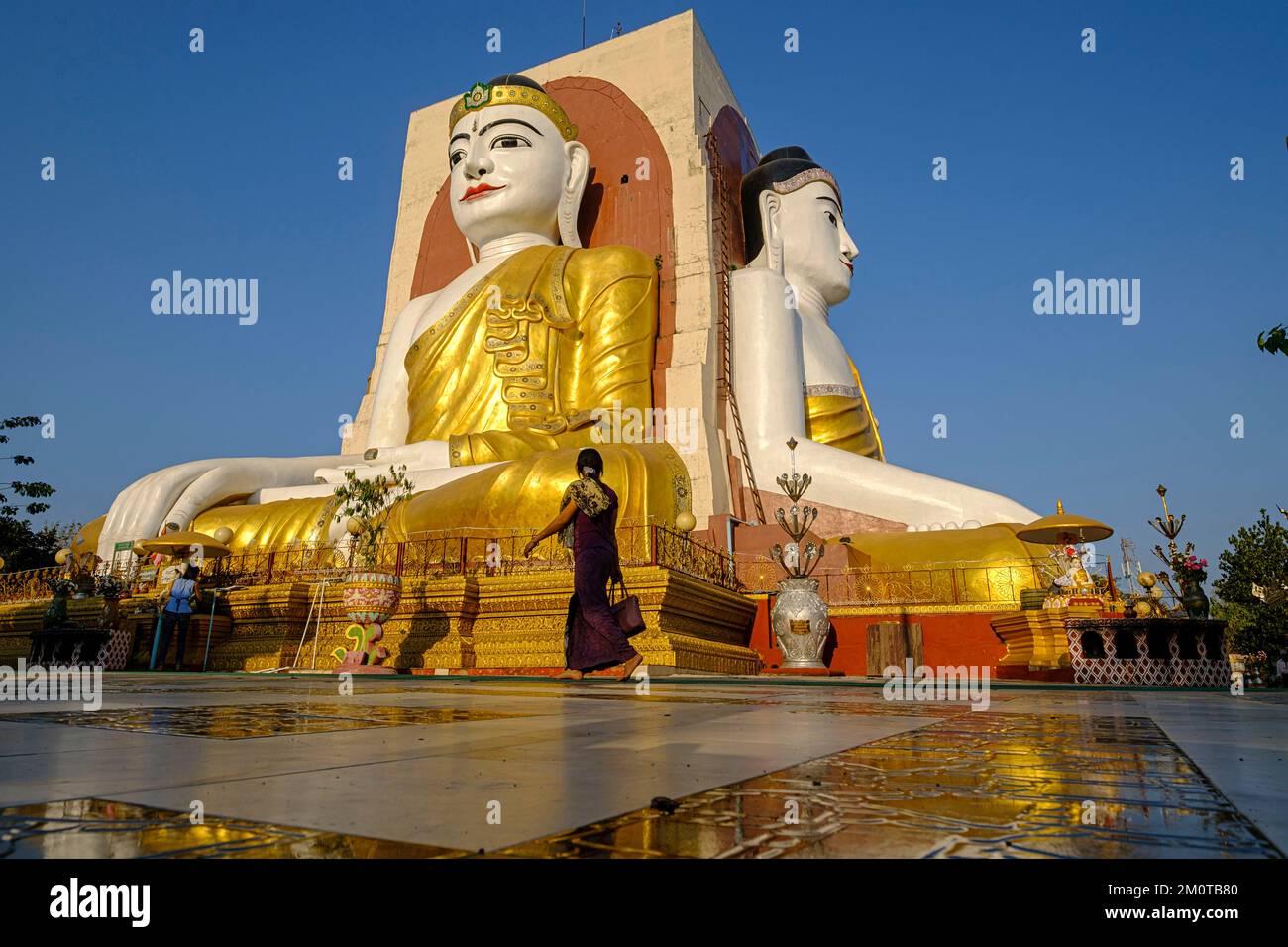 Paya Buddha Kyaik Pun, Kyaik Pun pagoda, Bago, Pegu, Burma - Myanmar ...
