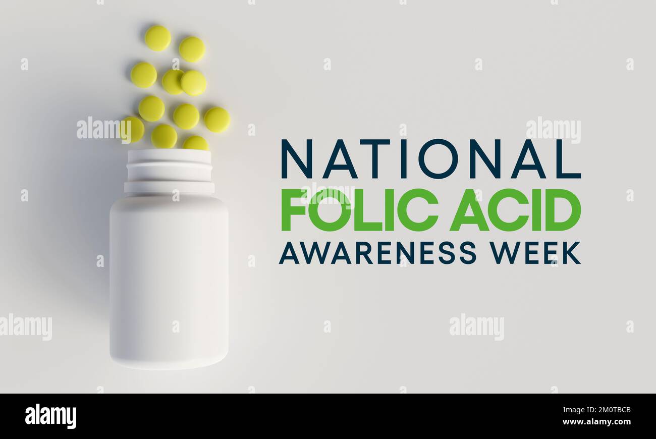 Folic Acid awareness week is observed every year in January Stock Photo ...
