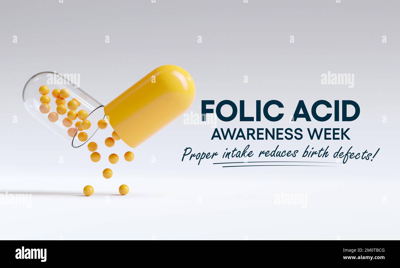 Folic Acid awareness week is observed every year in January Stock Photo ...