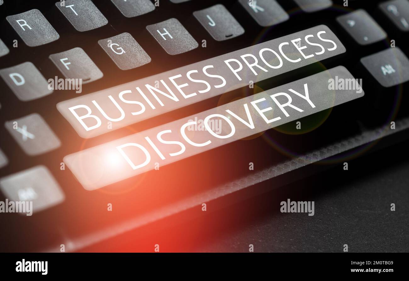 Conceptual caption Business Process Discovery. Business approach ...