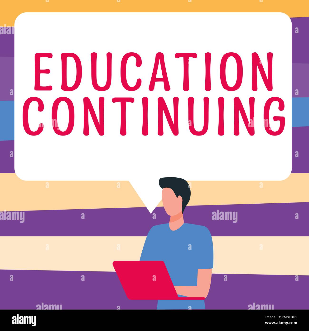 Hand writing sign Education Continuing. Business concept acquisition of ...