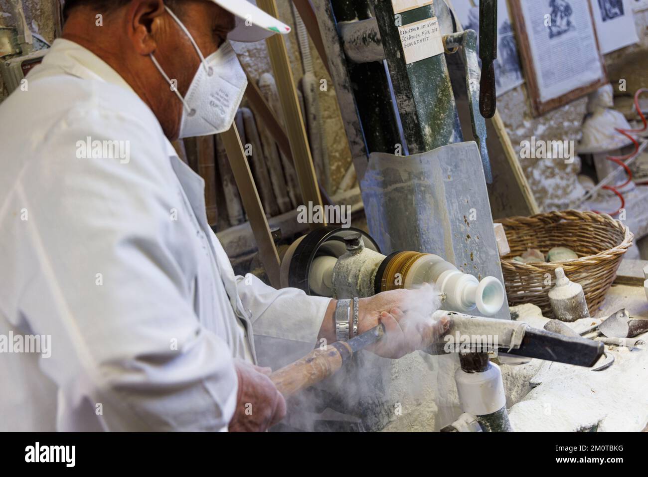 Italy, Tuscany, Volterra, alabaster workshop Stock Photo - Alamy
