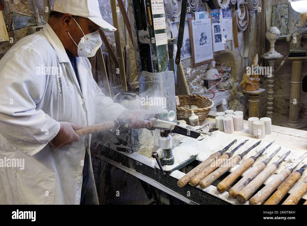 Italy, Tuscany, Volterra, alabaster workshop Stock Photo - Alamy
