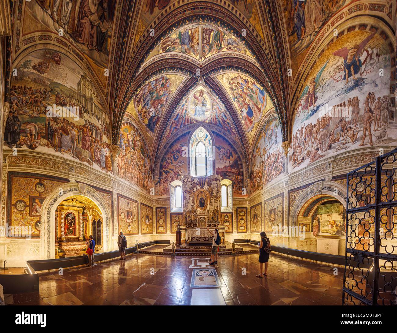 Italy, Umbria, Orvieto, the cathedral or duomo, Cappella di San Brizio ...