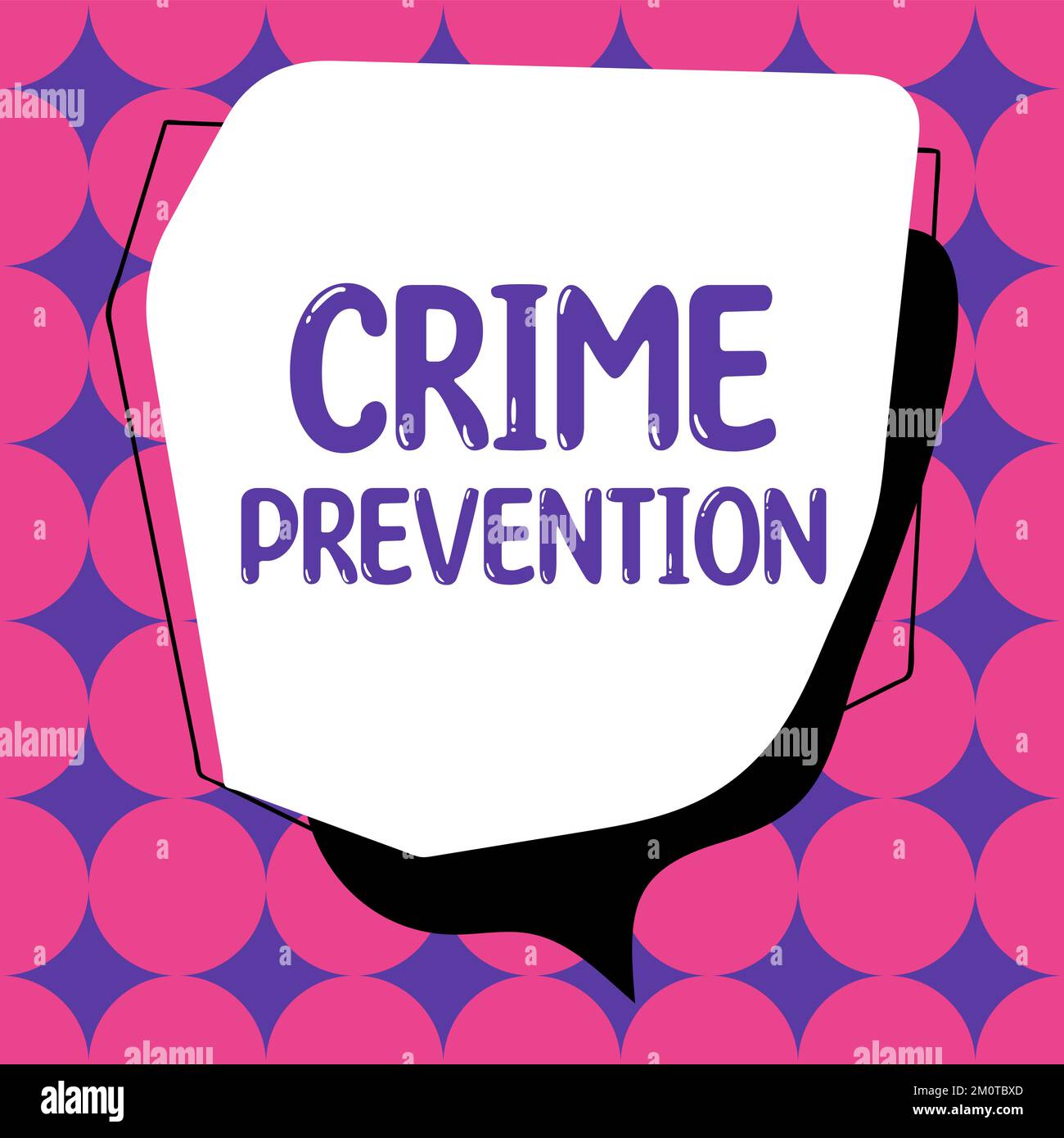 Text showing inspiration Crime Prevention. Concept meaning Federal ...
