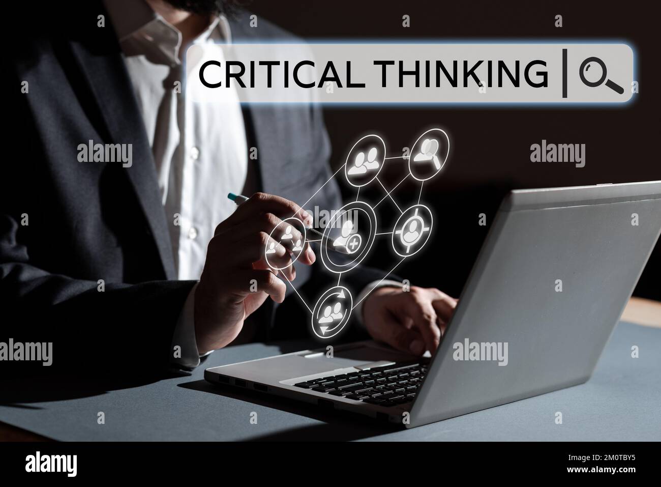Sign Displaying Critical Thinking Concept Meaning Sequence Of Stages