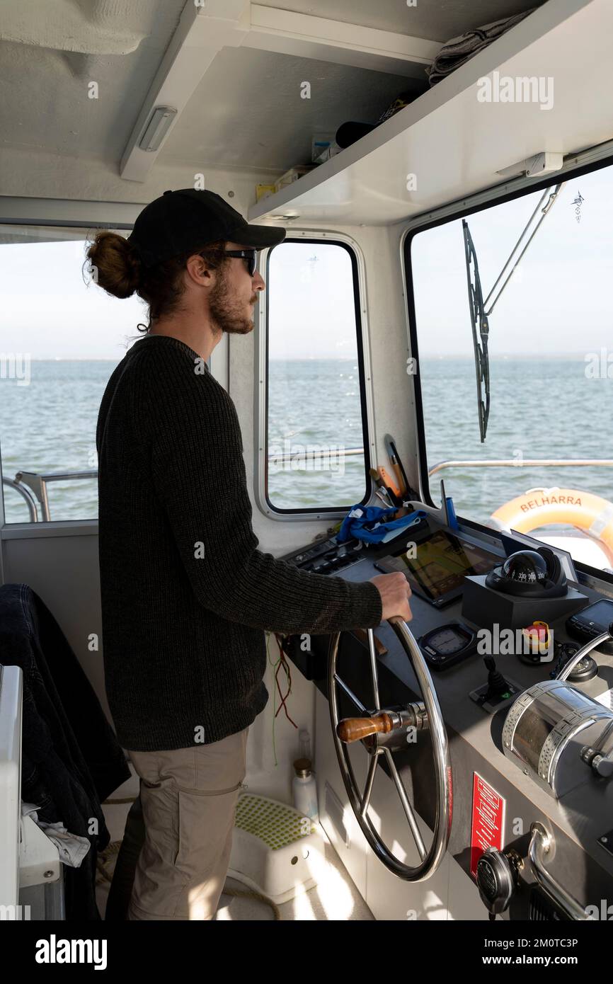 France, Gironde, Bassin d'Arcachon, maritime shuttle, UBA (Union of ...