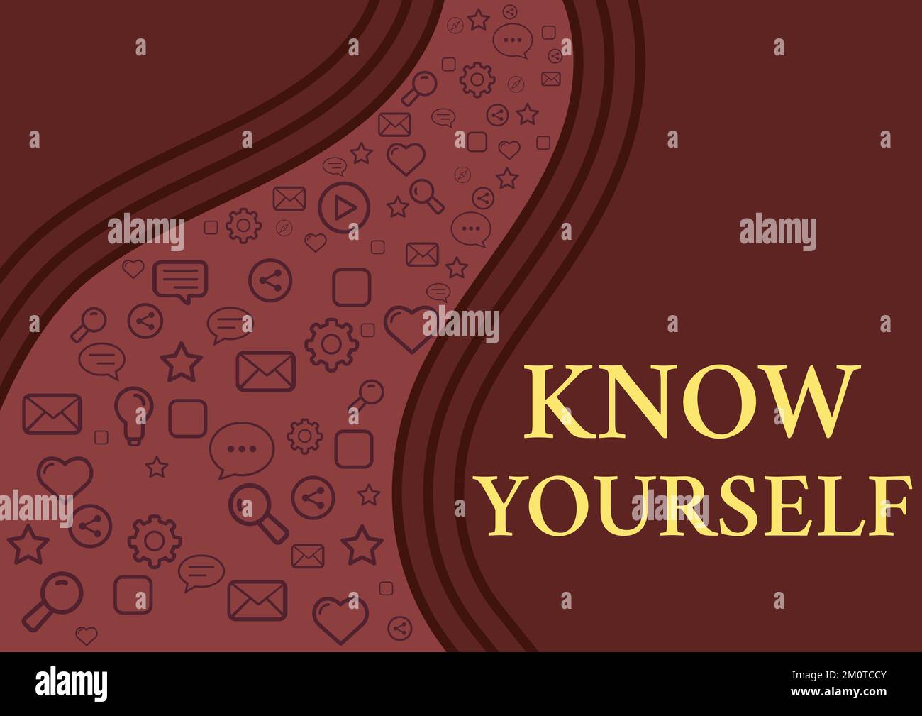 Sign displaying Know Yourself. Word for Find You Understanding Strength ...