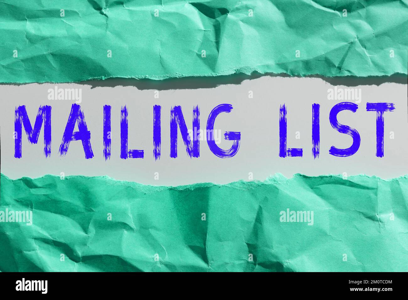Inspiration showing sign Mailing List. Business showcase list of people ...