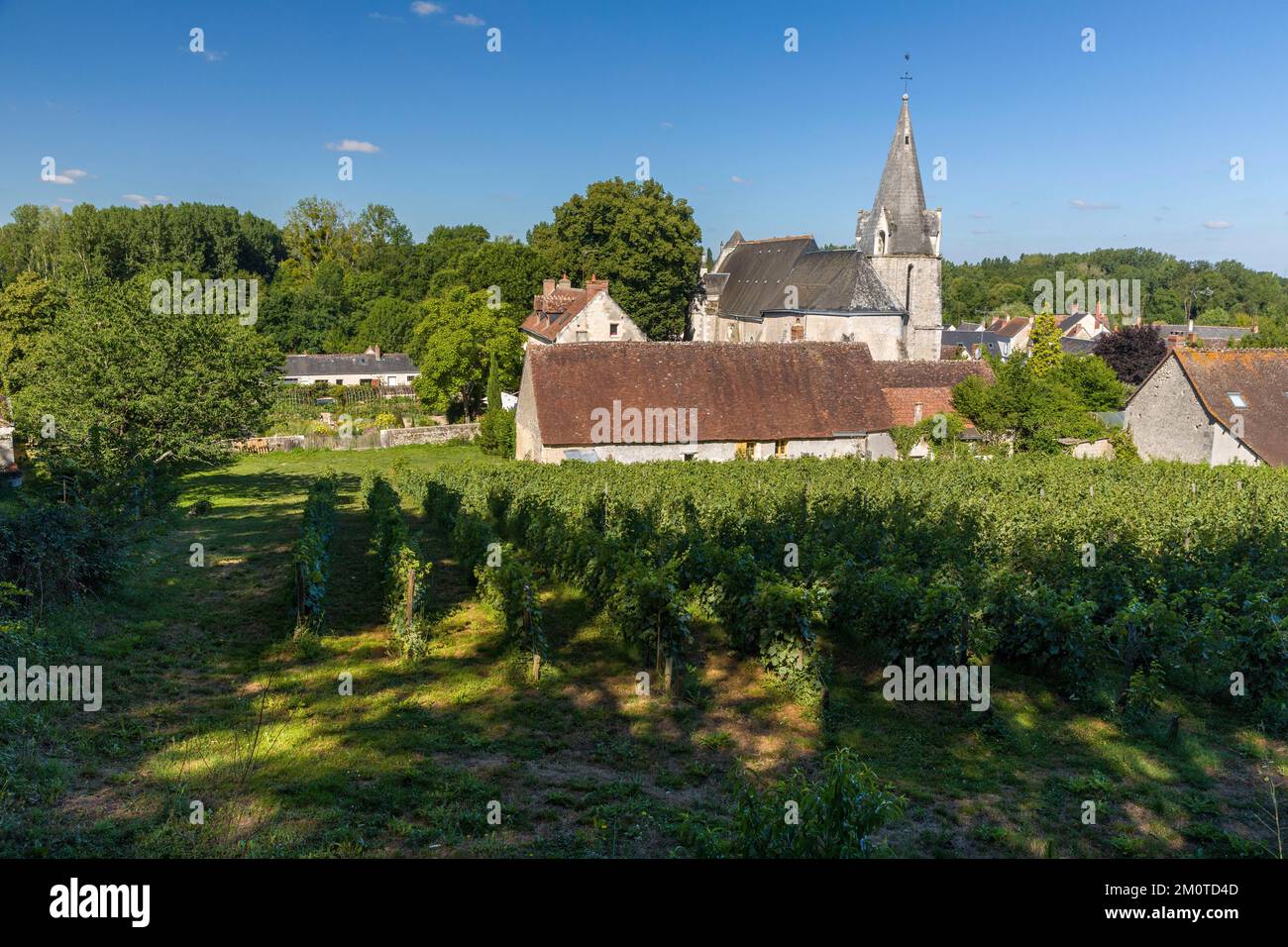 France, Indre et Loire, Ch?digny, village labeled remarkable garden ...