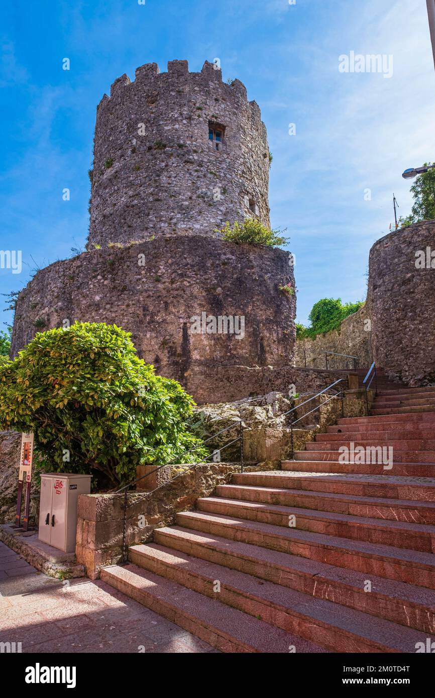 Spain, Principality of Asturias, Llanes, stage on the Camino del Norte ...