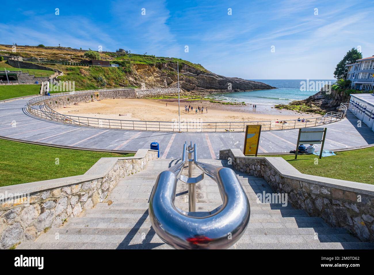 Spain, Principality of Asturias, Llanes, stage on the Camino del Norte ...