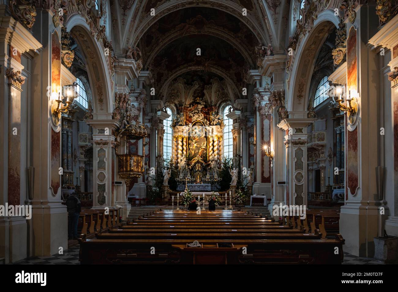 Magic of Christmas in Bressanone and at the Novacella Abbey Stock Photo ...
