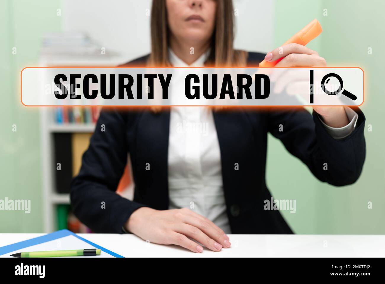 Sign displaying Security Guard. Conceptual photo tools used to manage ...