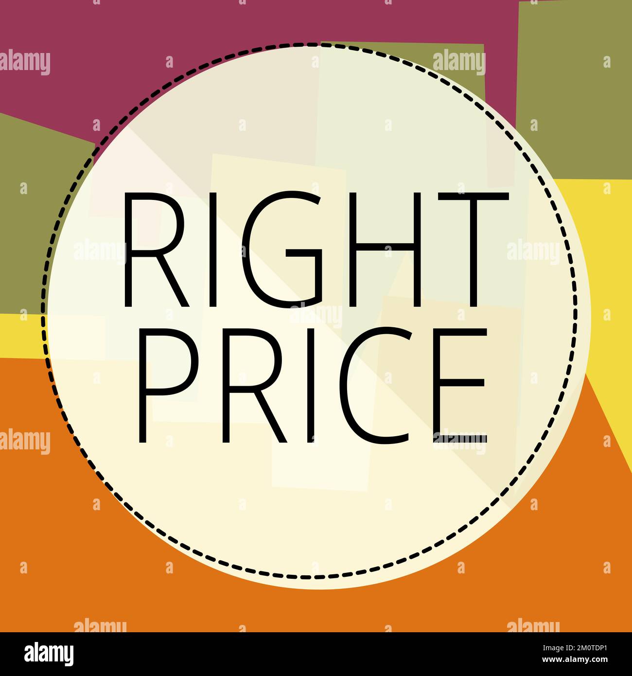 Inspiration showing sign Right Price. Word Written on the amount of ...