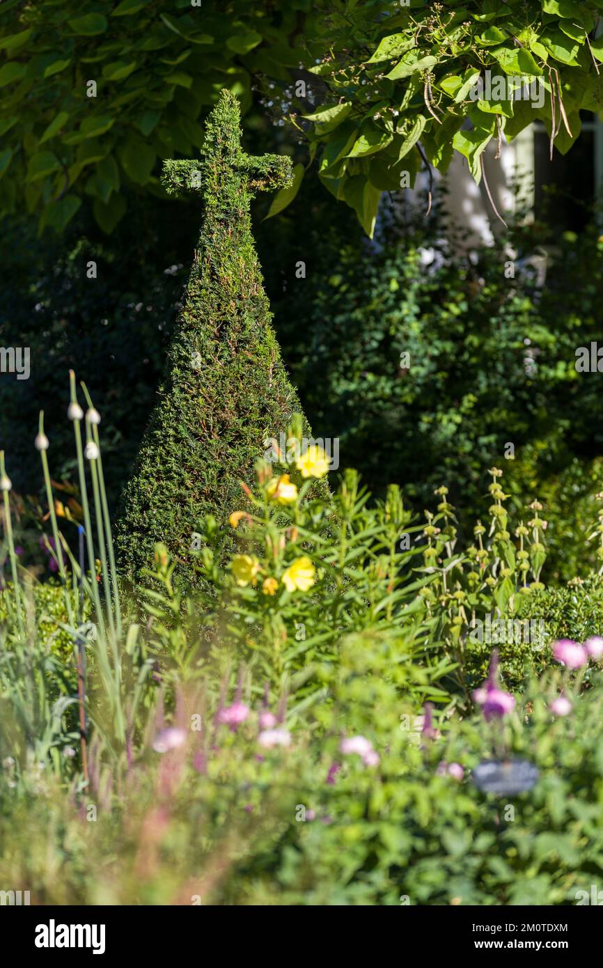 France, Indre et Loire, Ch?digny, village labeled remarkable garden ...