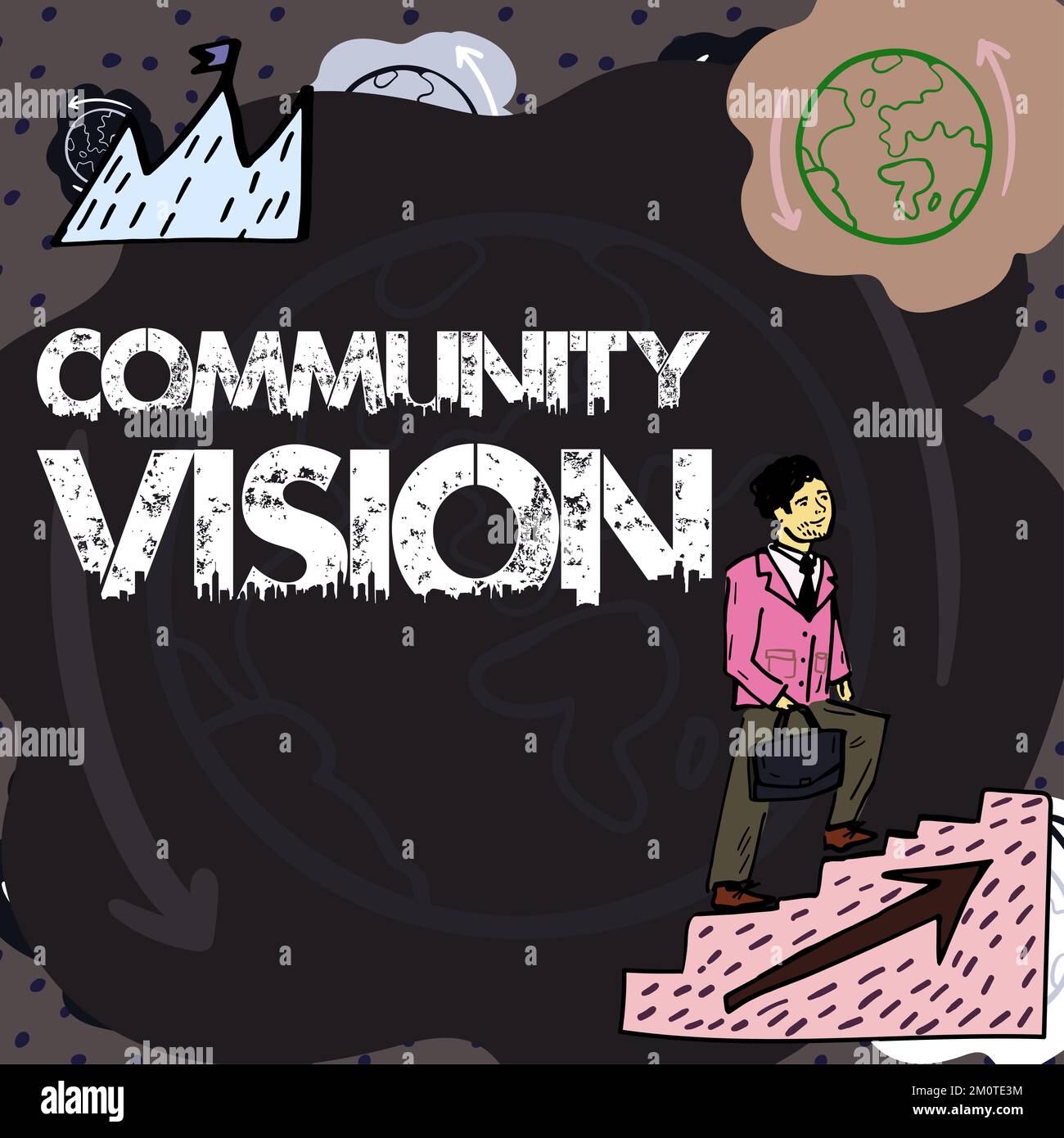 Text sign showing Community Vision. Concept meaning Neighborhood ...