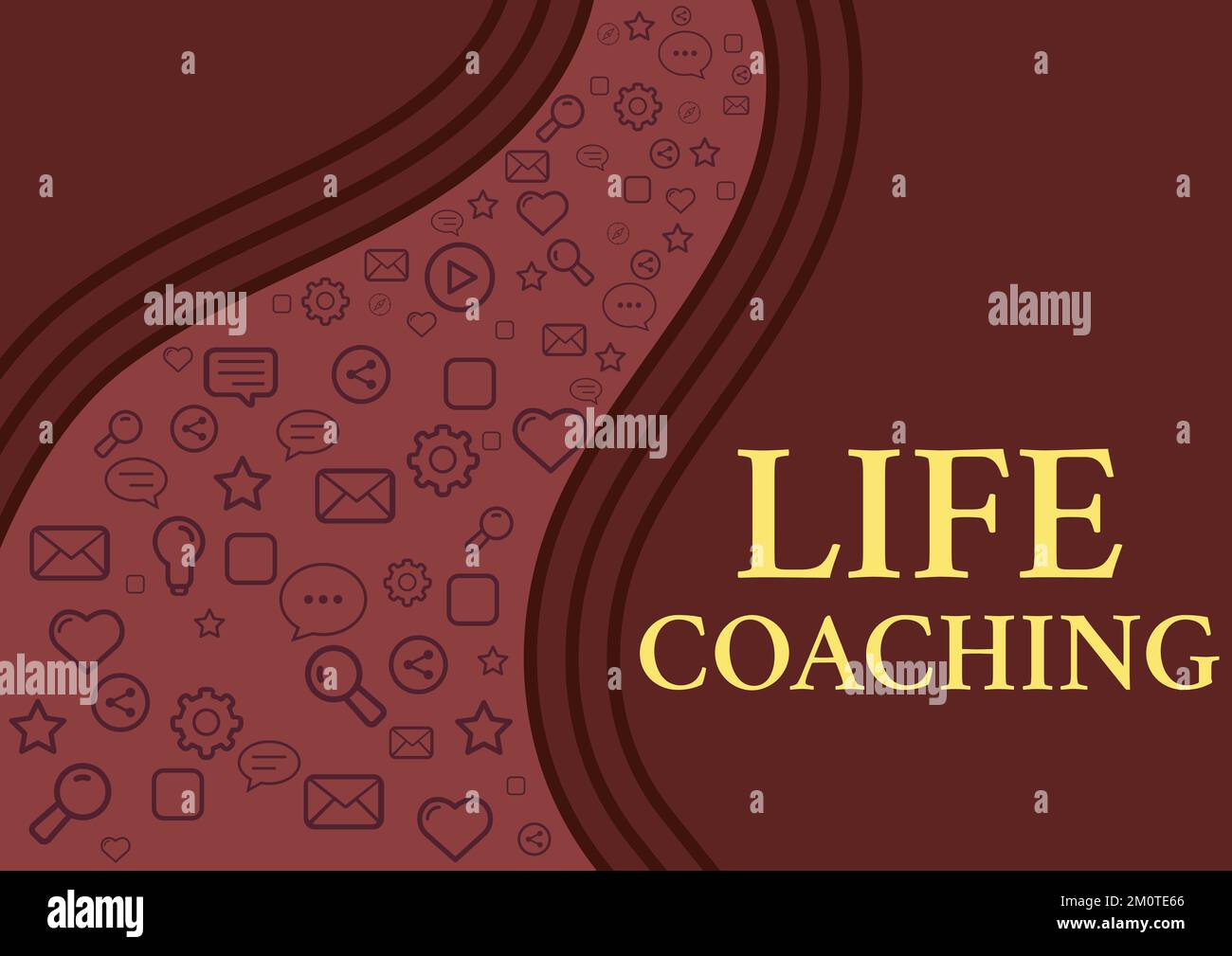 Text caption presenting Life Coaching. Business showcase Improve Lives ...