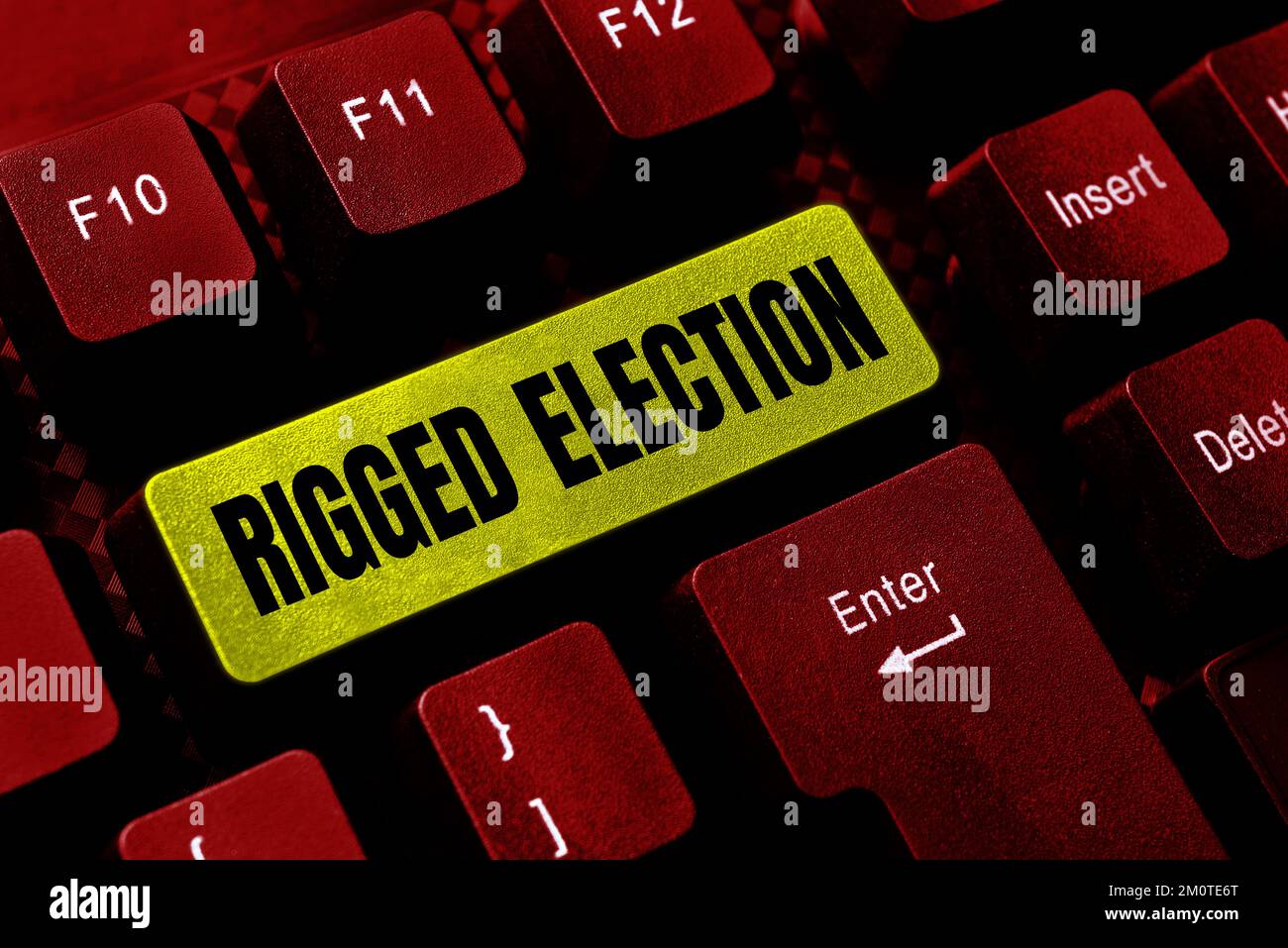 Text showing inspiration Rigged Election. Conceptual photo Manage ...