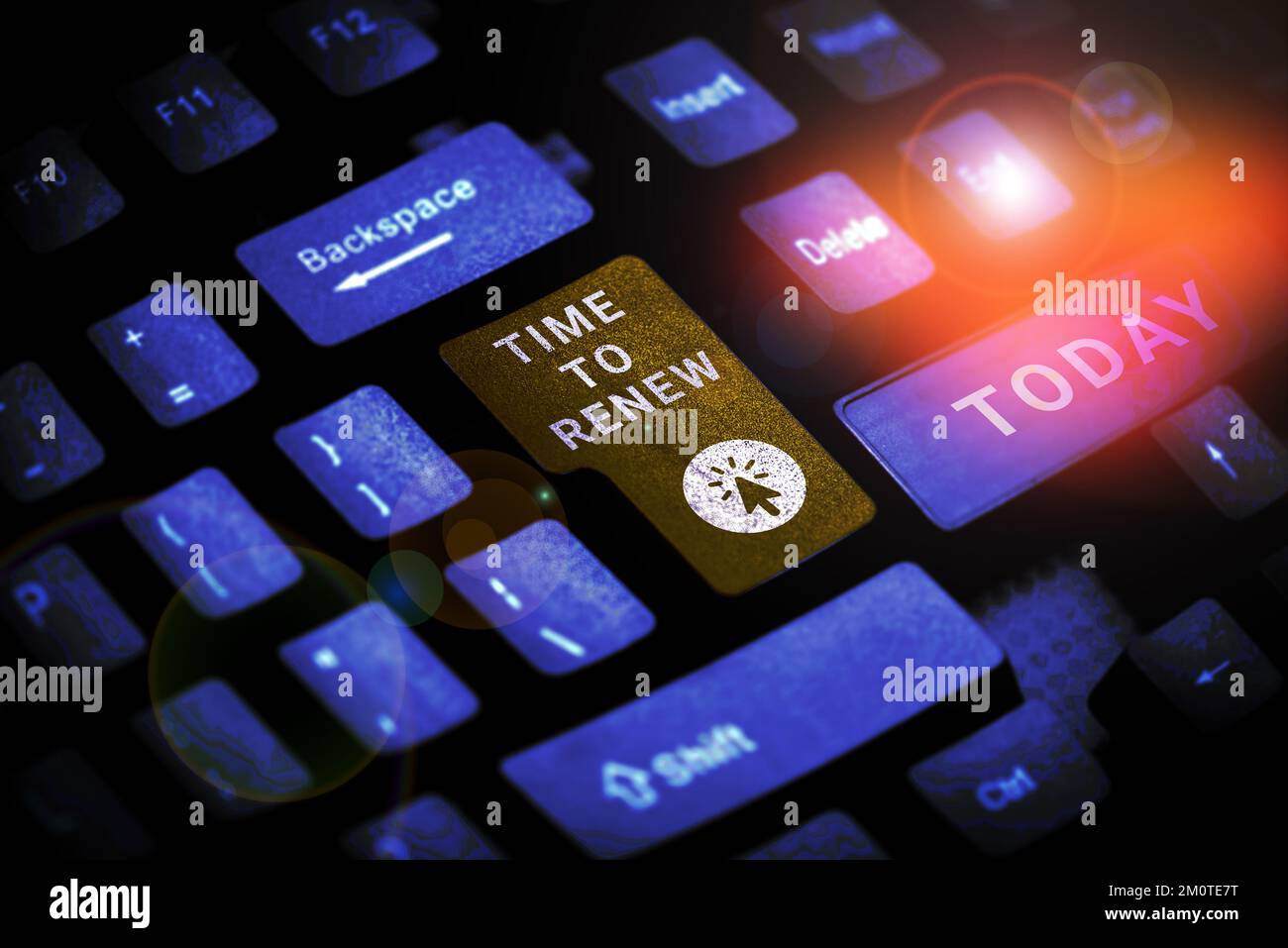 Sign displaying Time To Renew. Conceptual photo Continue the insurance ...