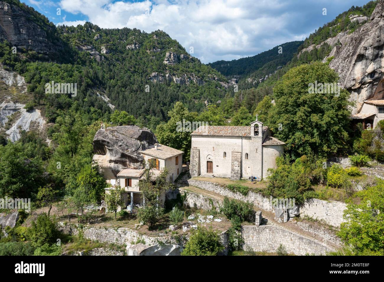 France, Alpes de Haute Provence, Annot, Village and city of character ...