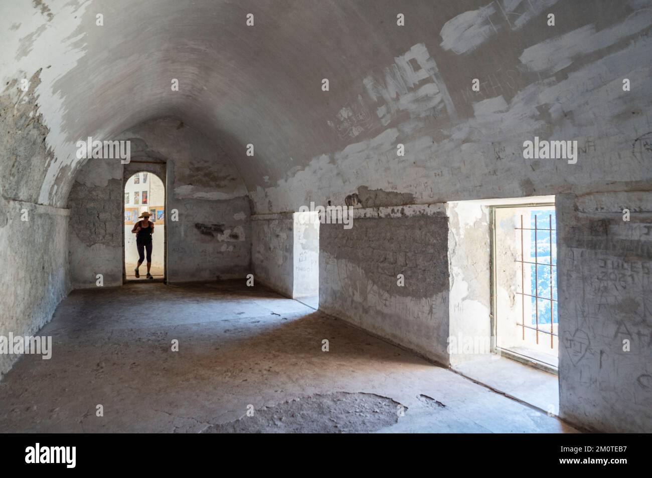France, Alpes de Haute Provence, Entrevaux, village and city of ...