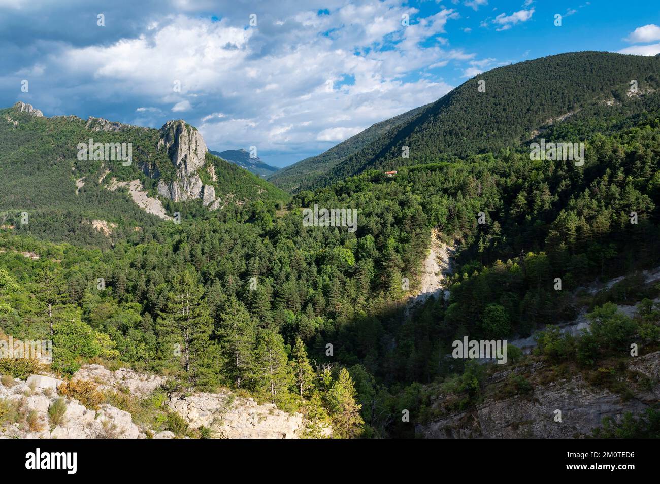 France, Alpes de Haute Provence, Annot, on the N 202 near the hamlet of ...