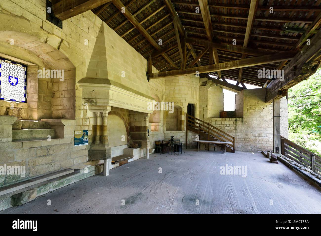France, Meuse (55), Vaucouleurs, chateau de Gombervaux, 14th century ...