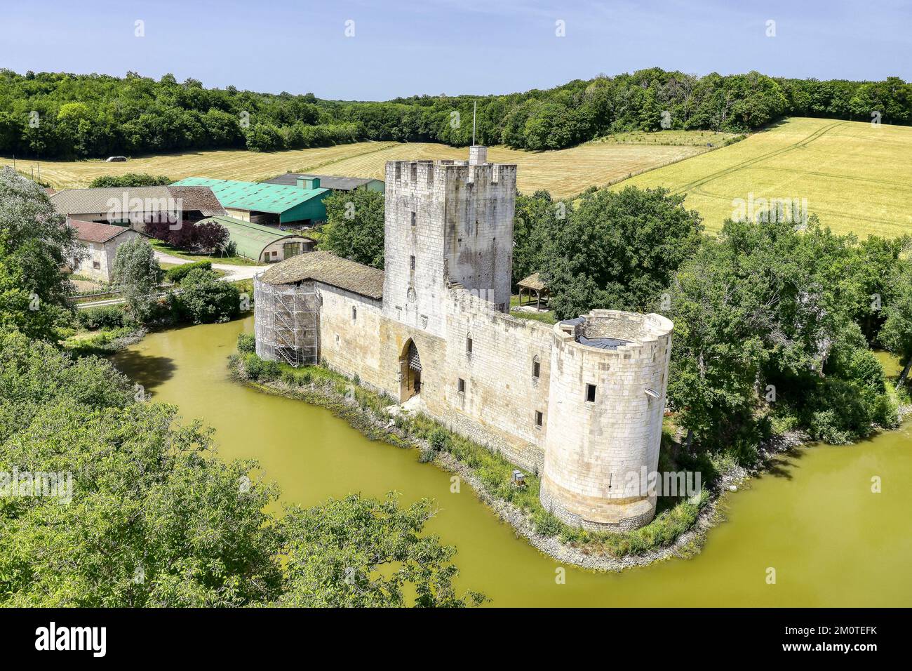 France, Meuse (55), Vaucouleurs, chateau de Gombervaux, 14th century ...