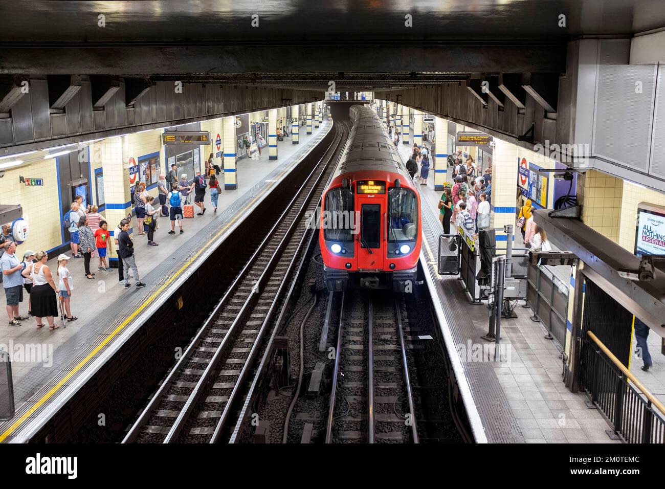 United Kingdom, London, Inside the London underground and its stations ...