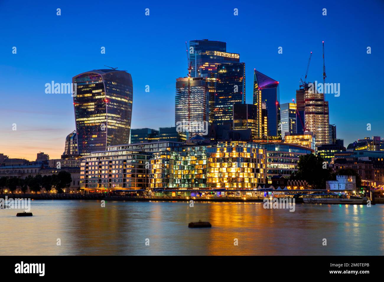 United Kingdom, London, The City, The City buildings view from ...