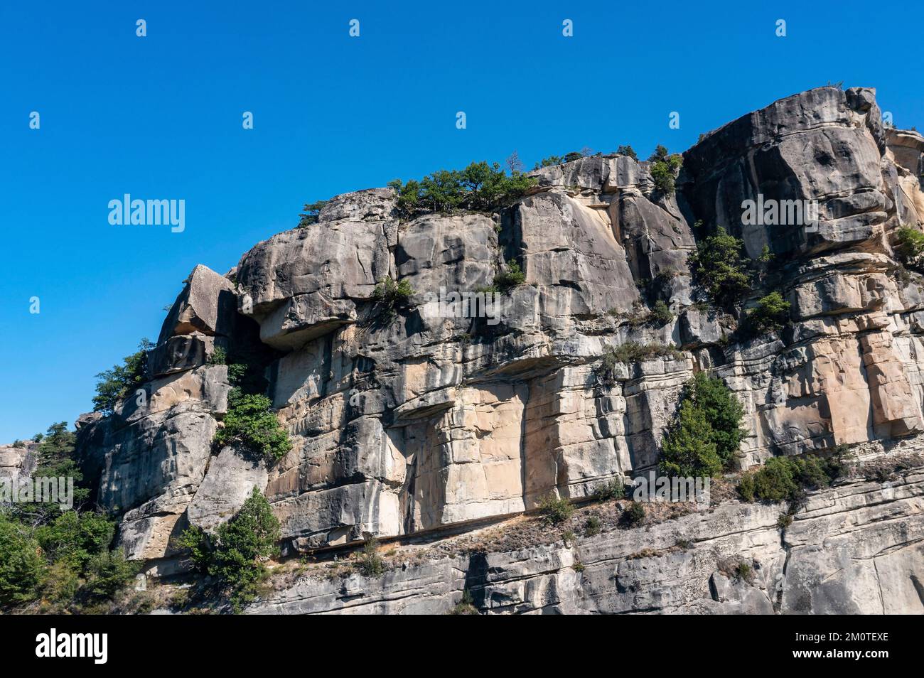 France, Alpes de Haute Provence, Annot, Village and city of character ...