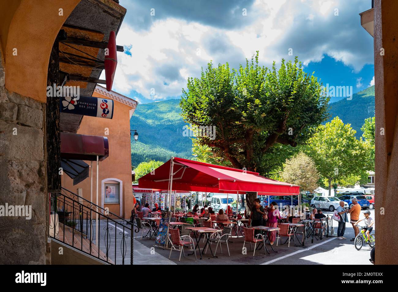 France, Alpes de Haute Provence, Annot, Village and city of character ...