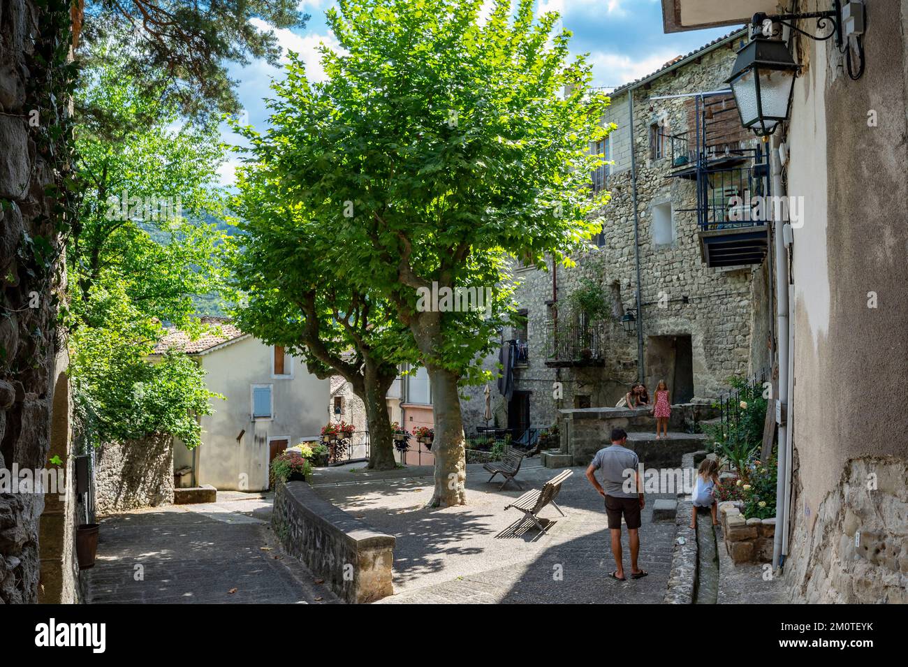 France, Alpes de Haute Provence, Annot, Village and city of character ...