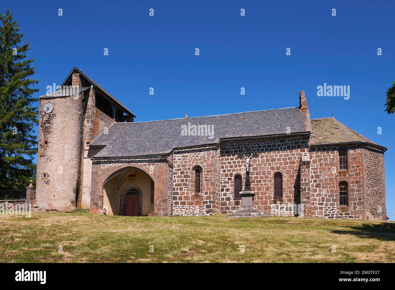 France, Cantal, Saint-Armand Church Stock Photo - Alamy