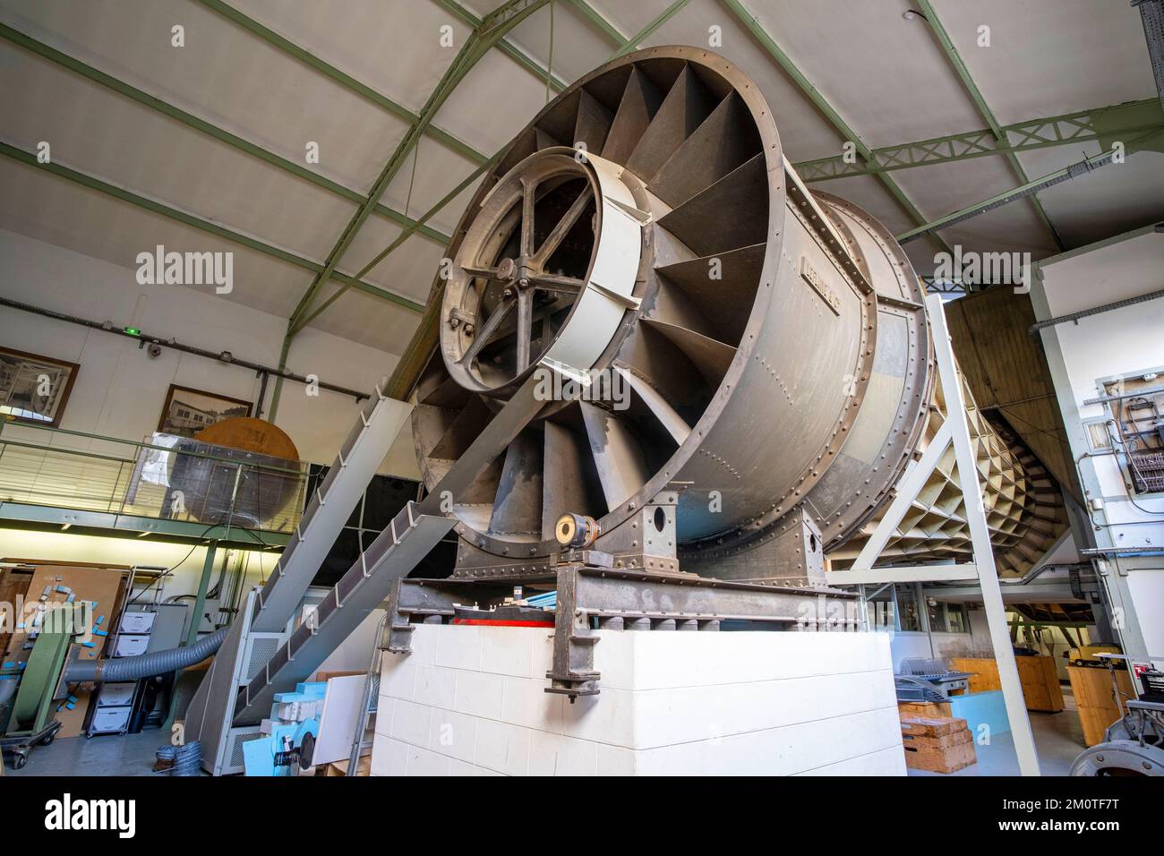 France, Paris, the Gustave Eiffel wind tunnel, laboratory built by ...
