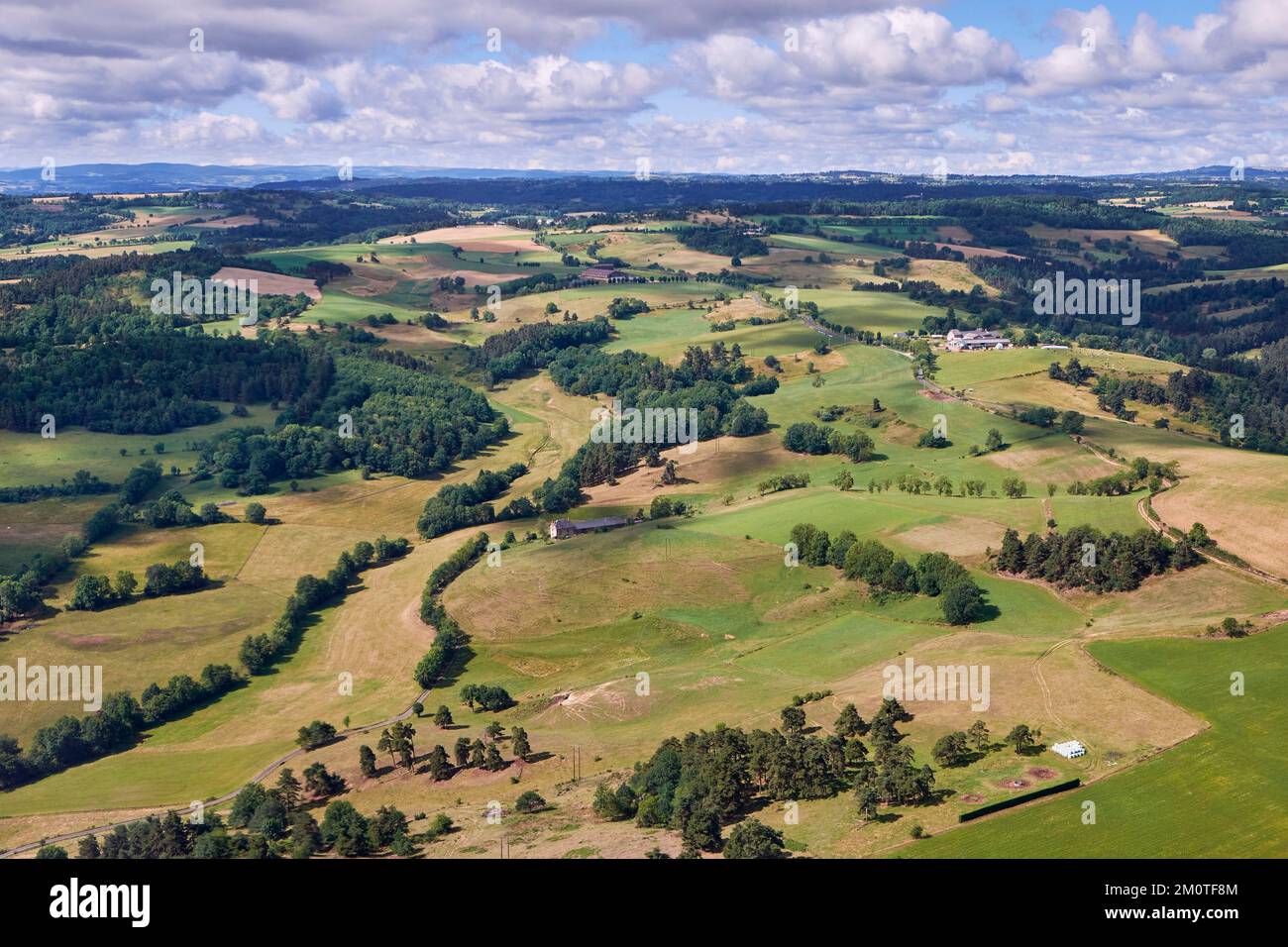 Volcanic plateau of cantal hi-res stock photography and images - Alamy