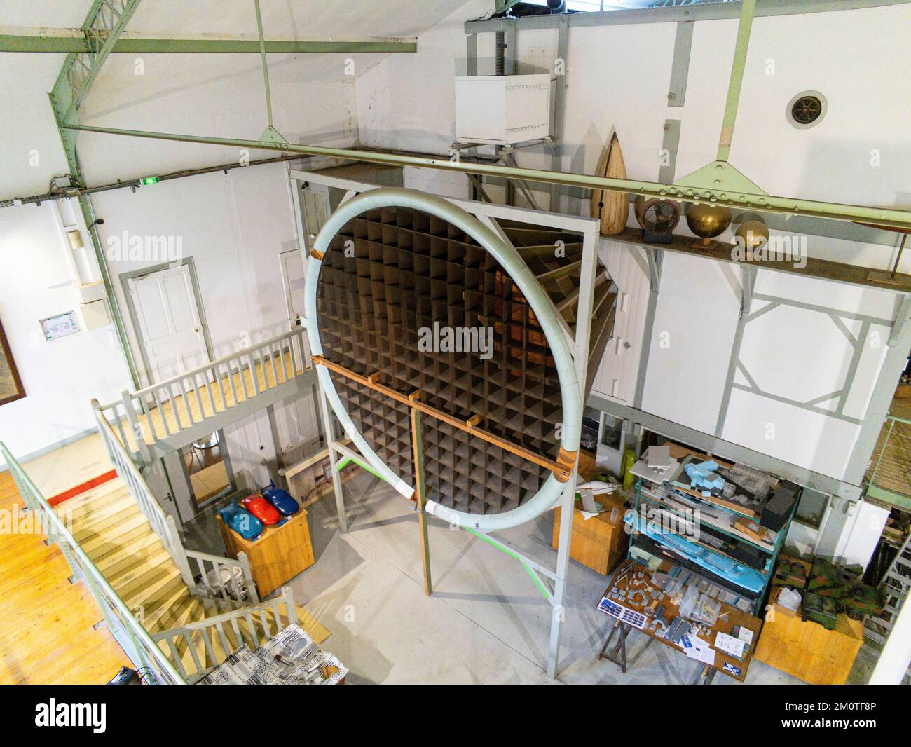 France, Paris, the Gustave Eiffel wind tunnel, laboratory built by ...