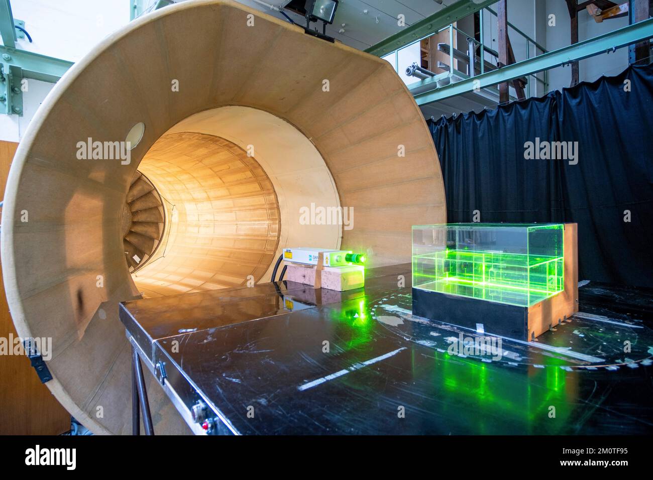 France, Paris, the Gustave Eiffel wind tunnel, laboratory built by ...