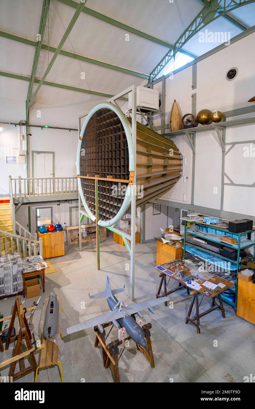 France, Paris, the Gustave Eiffel wind tunnel, laboratory built by ...