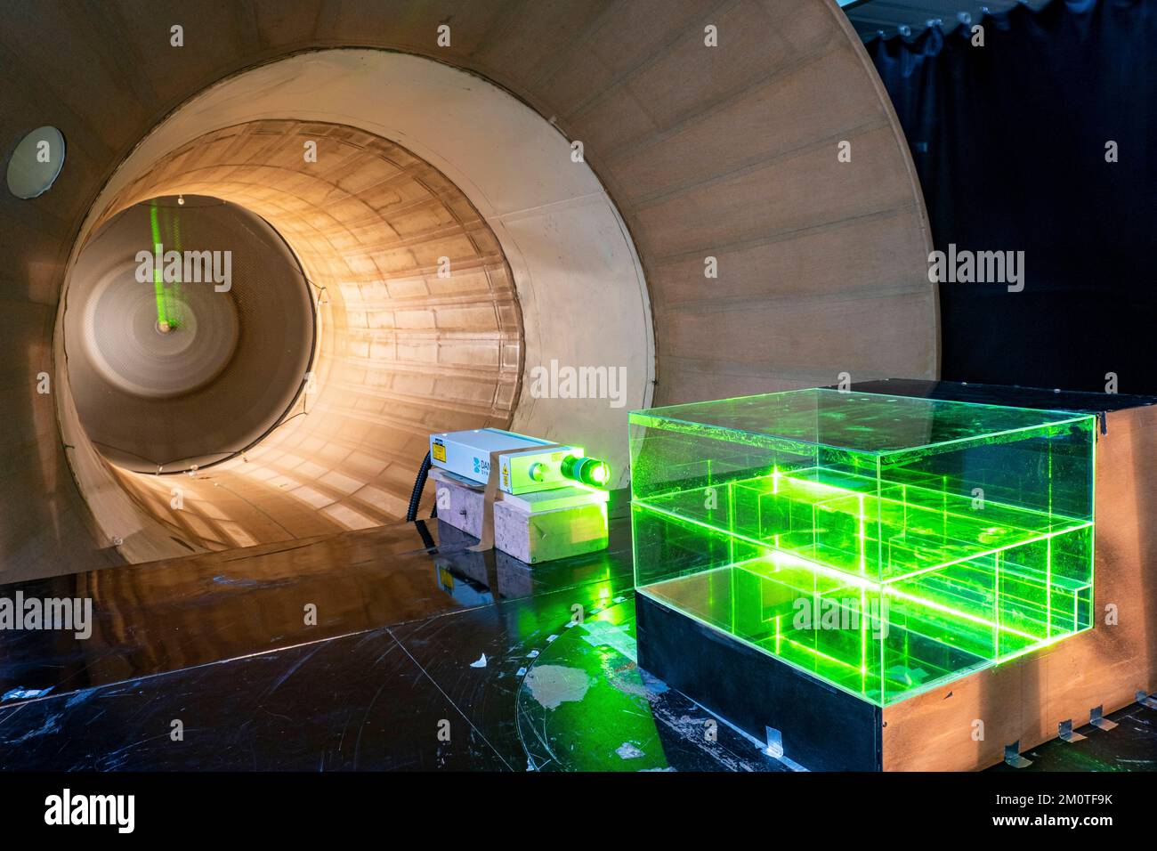 France, Paris, the Gustave Eiffel wind tunnel, laboratory built by ...