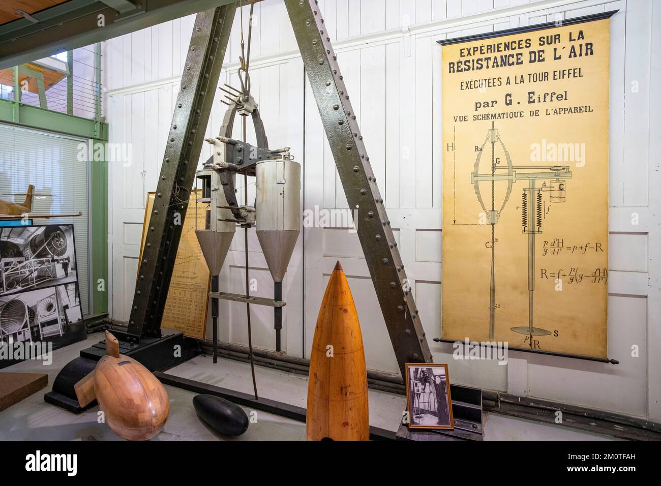 France, Paris, the Gustave Eiffel wind tunnel, laboratory built by ...