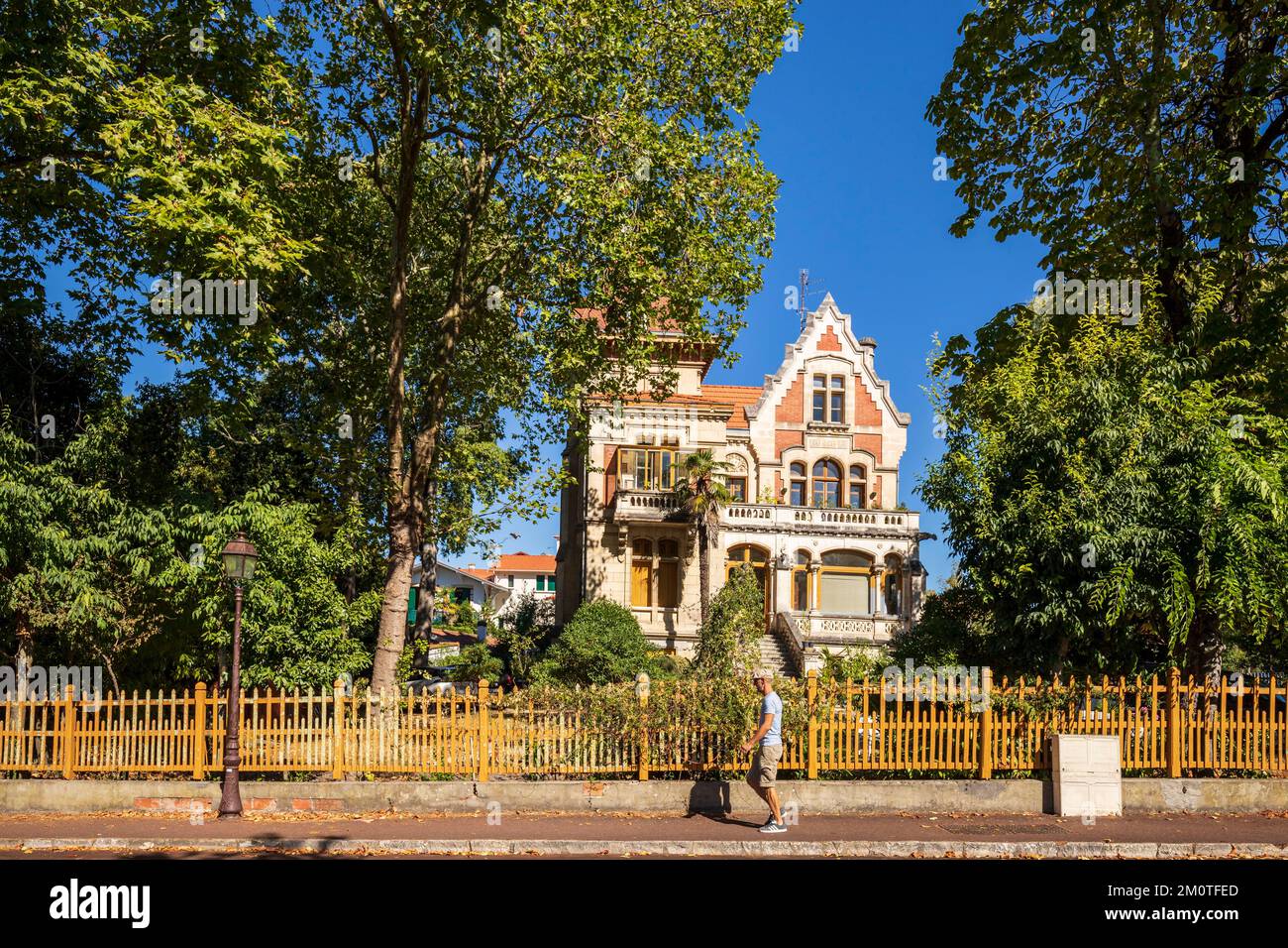France, Gironde, Arcachon, villa Girofle with so-called picturesque ...