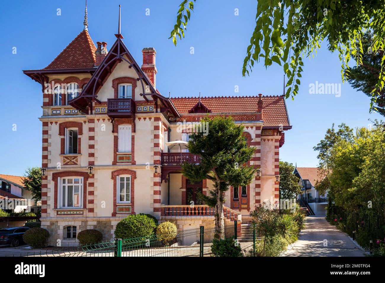 France, Gironde, Arcachon, Villa Teresa with so-called picturesque ...