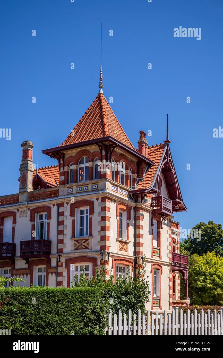 France, Gironde, Arcachon, Villa Teresa with so-called picturesque ...