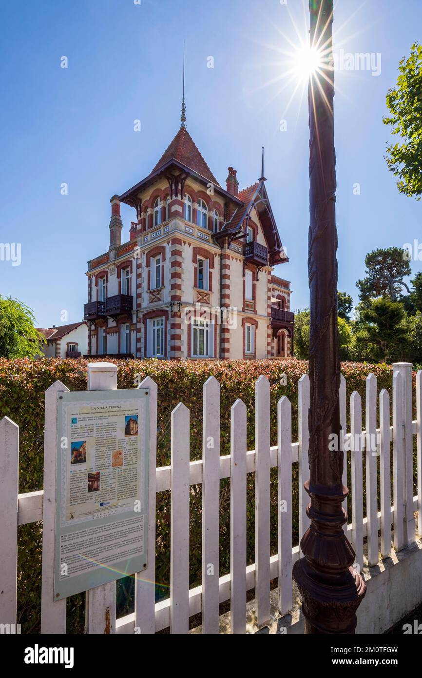 France, Gironde, Arcachon, Villa Teresa with so-called picturesque ...