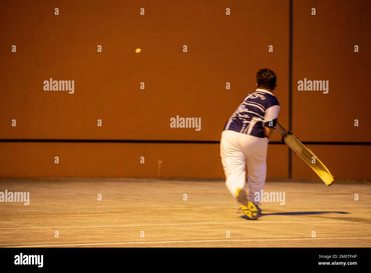 France, Gironde, Arcachon, Basque pelota competition at grand chistera ...
