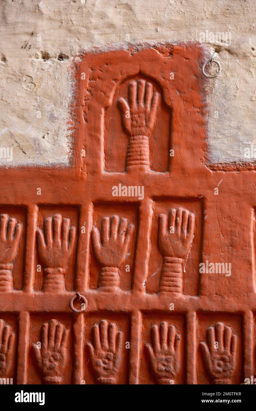 India, Rajasthan, Jodhpur, Fort Mehrangarh, fresco Stock Photo - Alamy