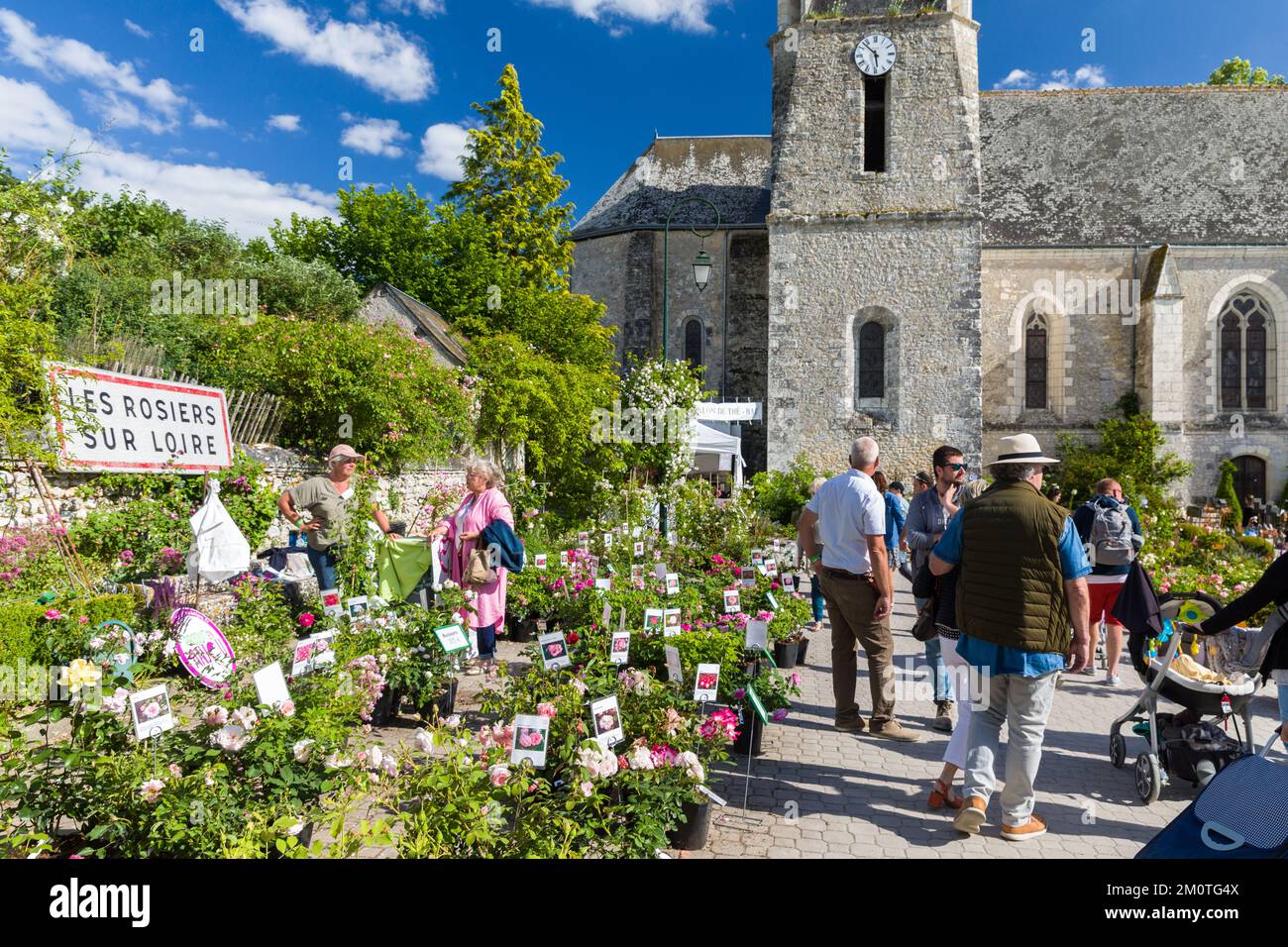 France, Indre et Loire, Ch?digny, village labeled remarkable garden ...
